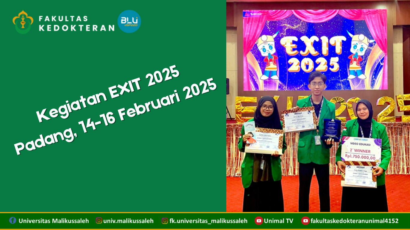 Tim dari Fakultas Kedokteran Universitas Malikussaleh: Triple F Raih Juara 2 dalam Lomba Video ...